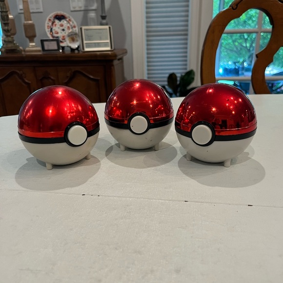 Pokemon | Accents | Vintage Nintendo Pokemon Metallic Red And White ...